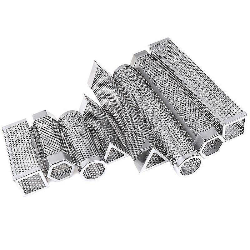 Bbq Stainless Steel Perforated Mesh Smoker Tube Filter Hot Cold Smoking ...