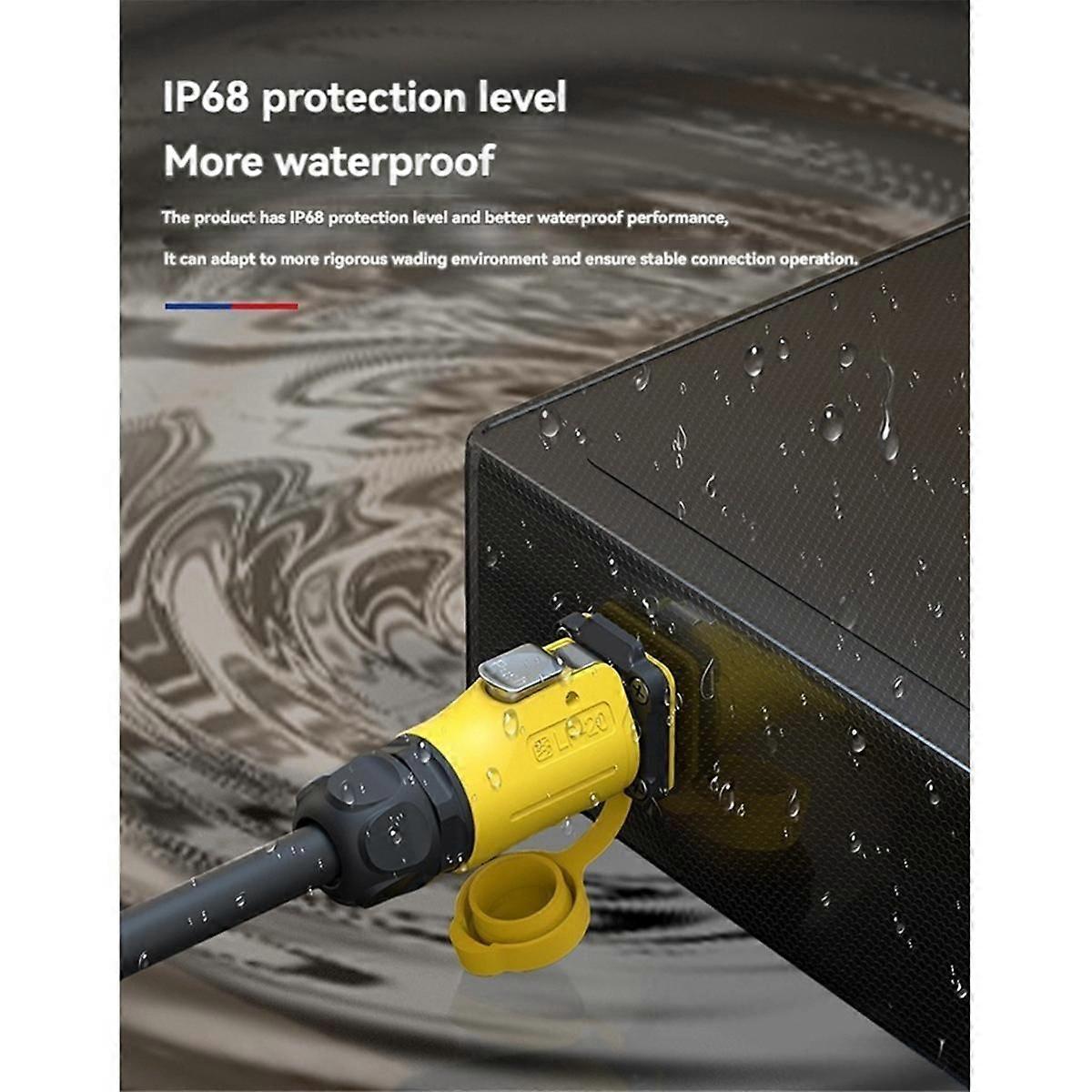 LP-20 RJ45 Waterproof Connector Set CAT6 IP68 Waterproof Connector RJ45 ...