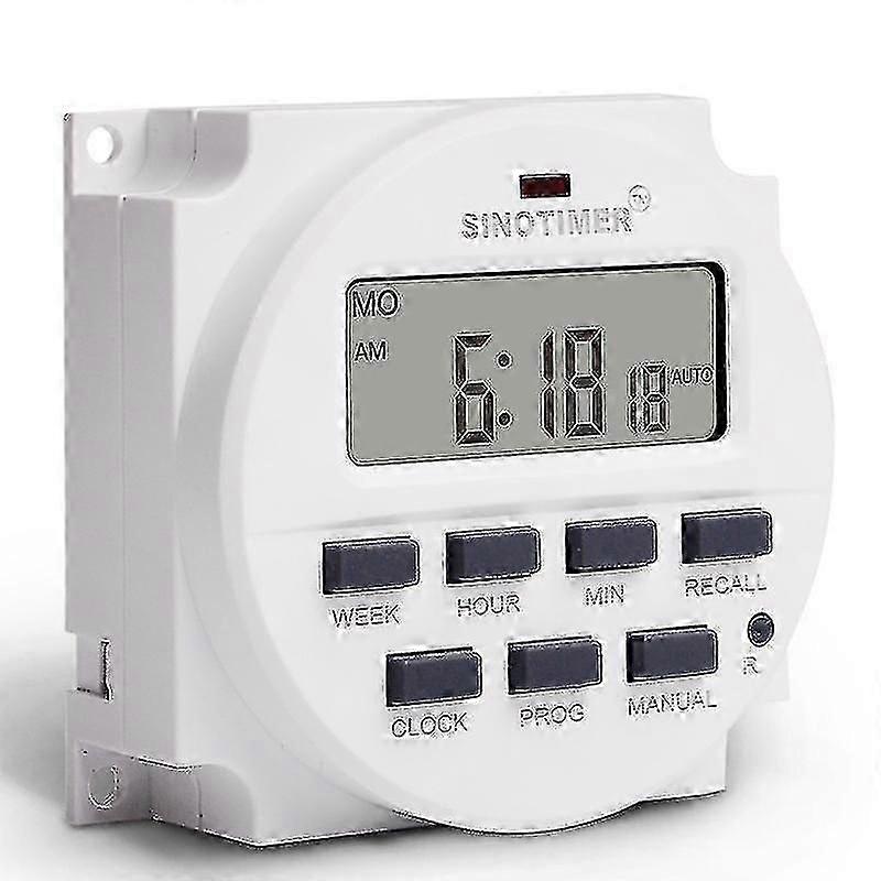 15.98 Inch Lcd Digital Timer 12v Dc 7 Programmable Time Switch Tm618n-4 - JXLGV | Fruugo UK