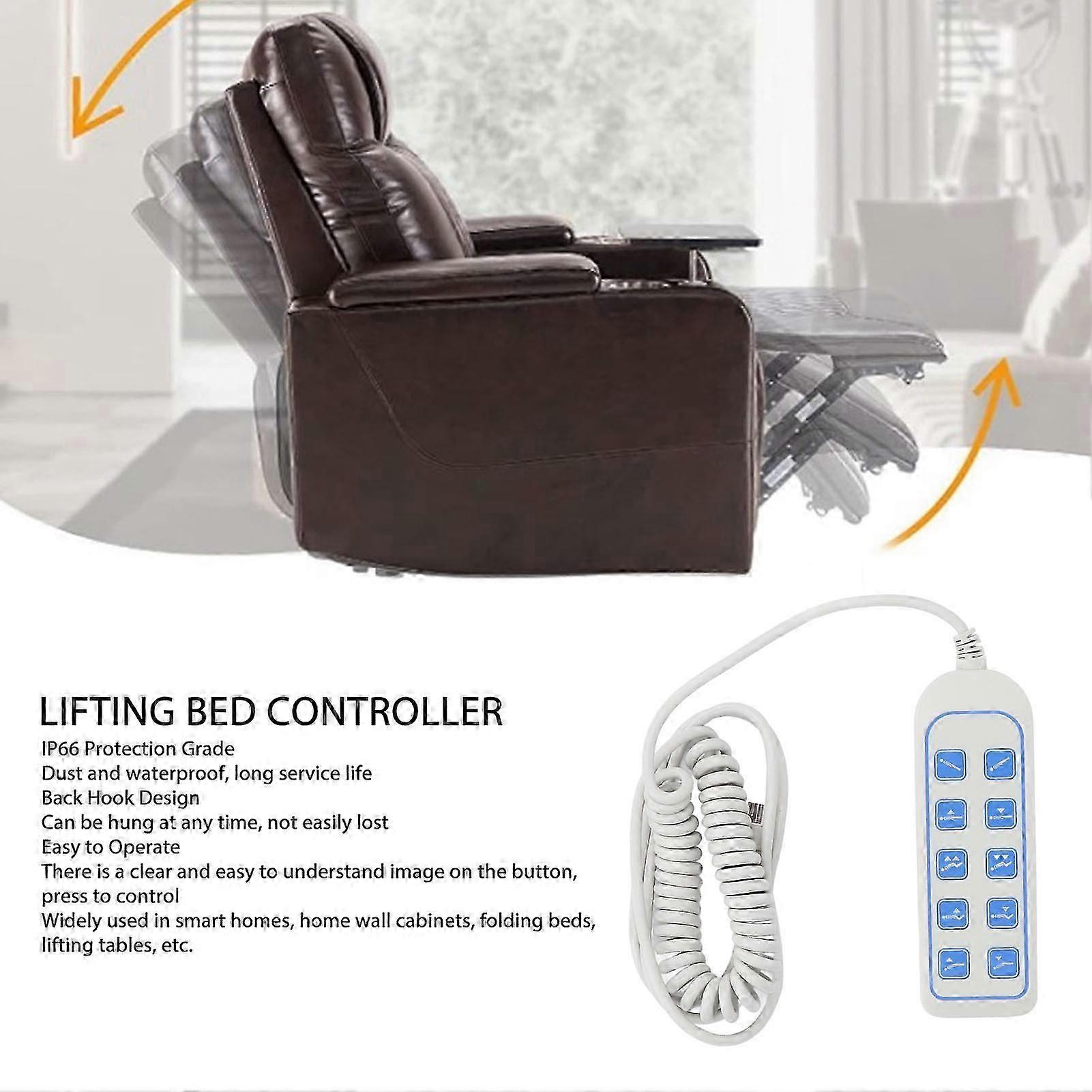 Lift Chair Hand Controller IP66 Lifting Bed Remote Control Electric ...