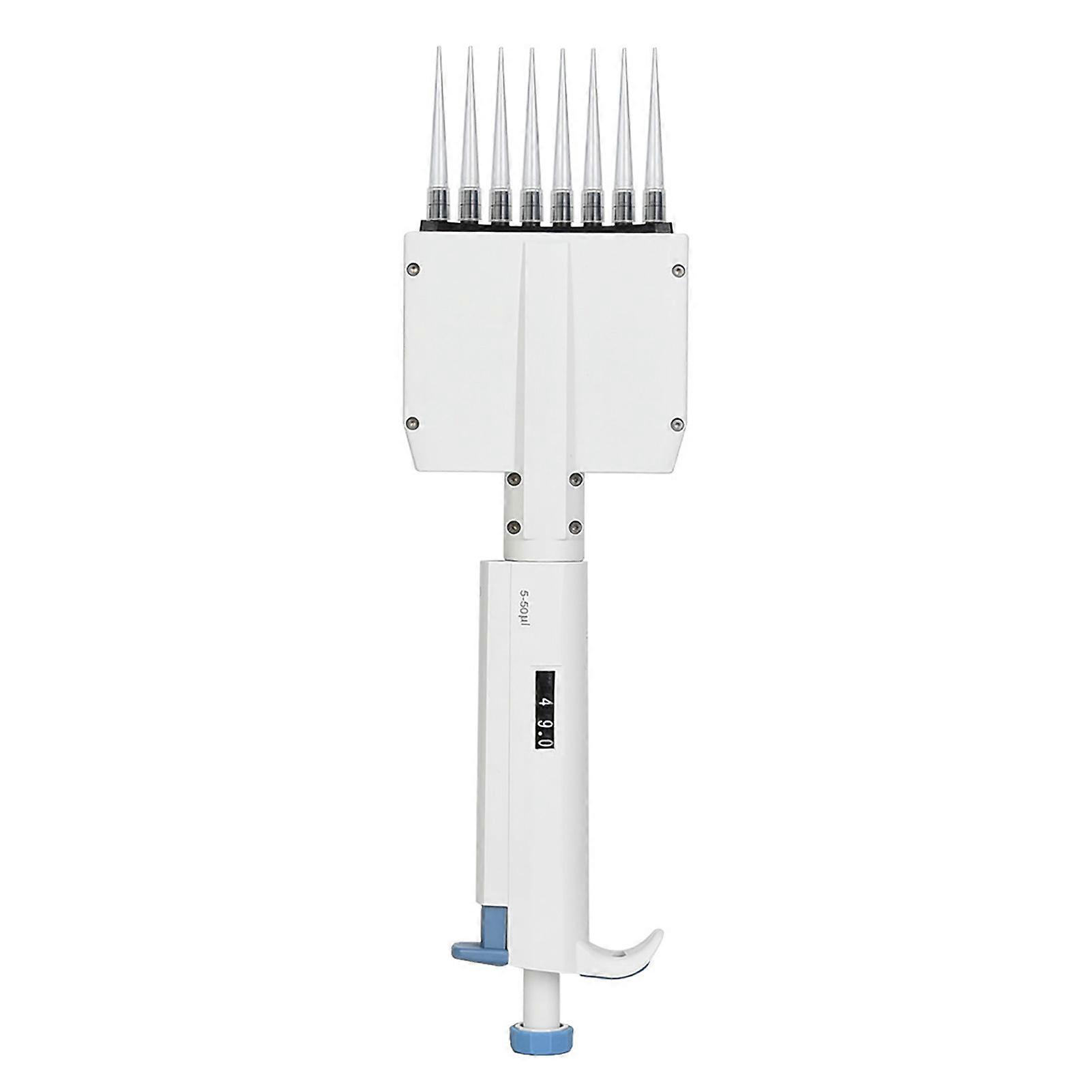 8‑Channel 5‑50μl Vraiable Volume Manual Adjustable Mechanical Pipette ...