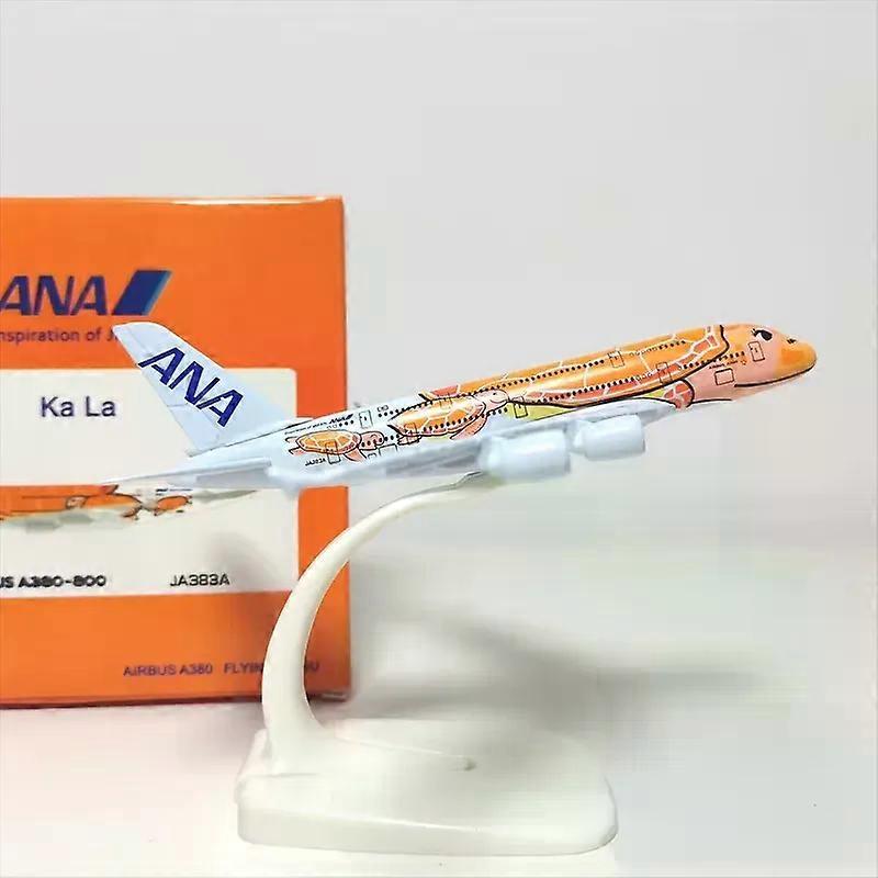 2025 New 14CM 1/500 Scale Airbus A380 Japan ANA Airlines Blue Turtle ...