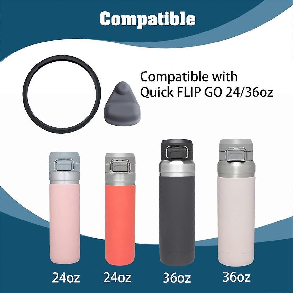 Silicone Stopper and Gasket, for Stanley Quick FLIP GO Black & Gray ...