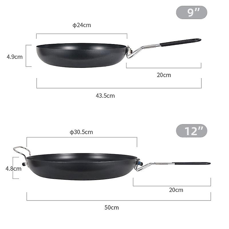 Outdoor portable folding pan small frying pan camping picnic cookware ...