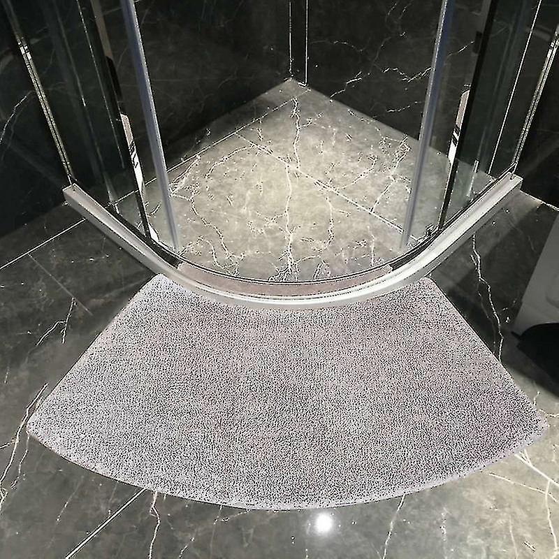 Curved Bath Rug, Bath Mat Bathroom Rug Curved Bath Rug Semi Circular ...