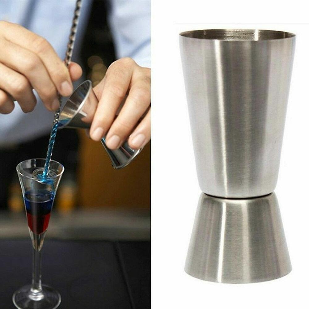 Stainless Steel Double Single Shot Measure Jigger Spirit Bar Cocktail ...