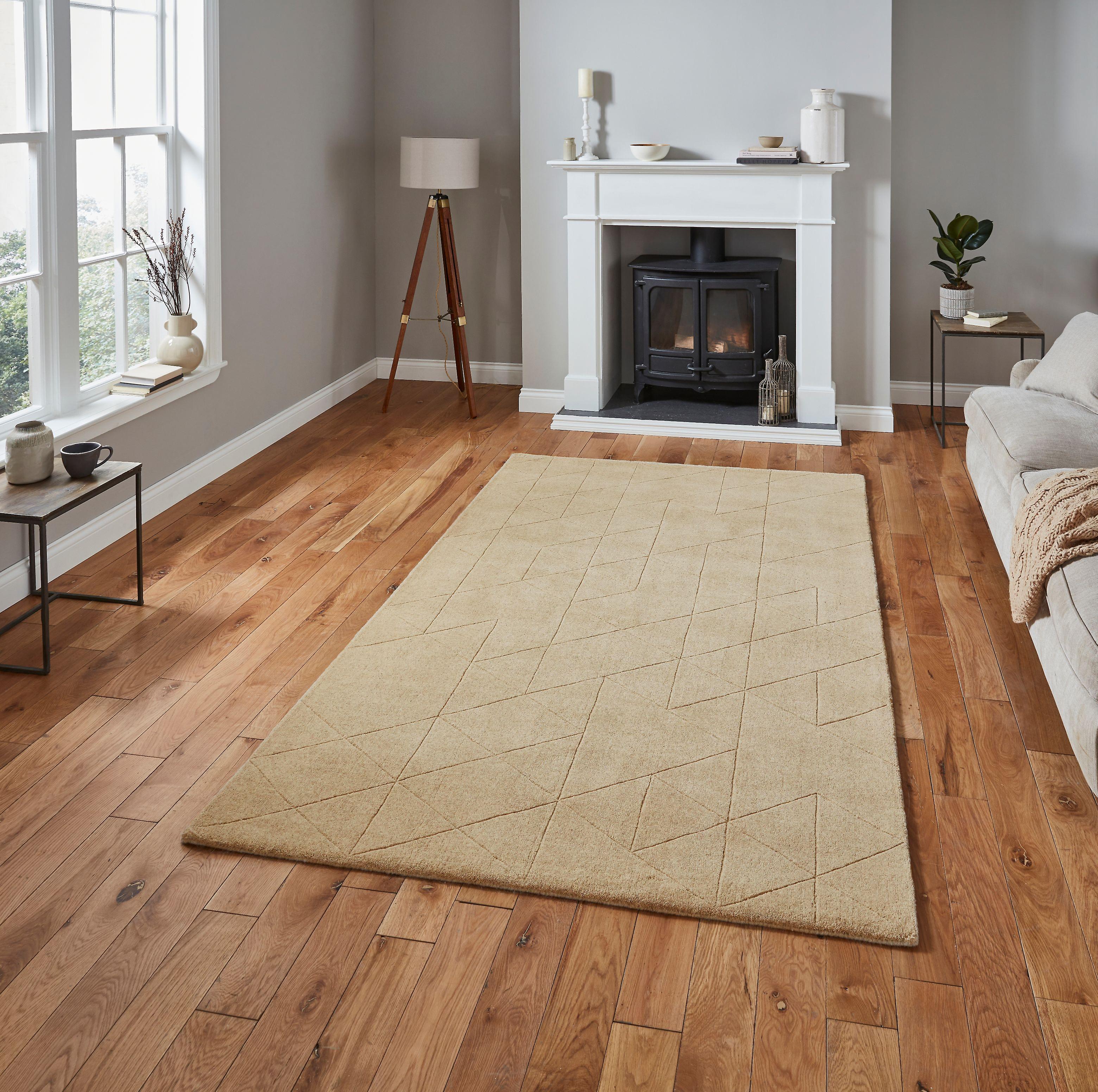 Kasbah KB2025 Beige Rectangle Rugs Modern Rugs | Fruugo UK