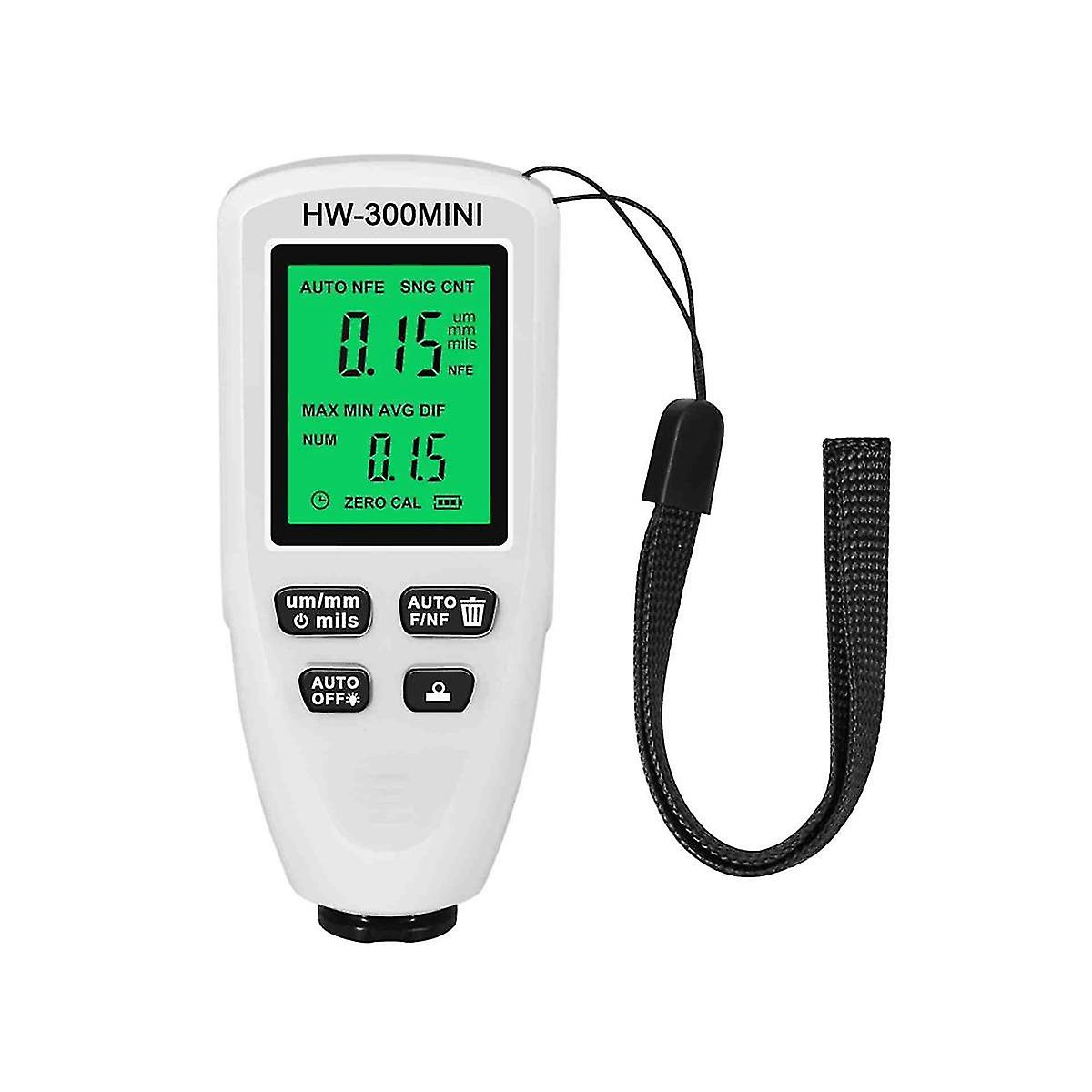 -300MINI Coating Thickness Gauge 0-2000UM Measuring Paint Tools ...