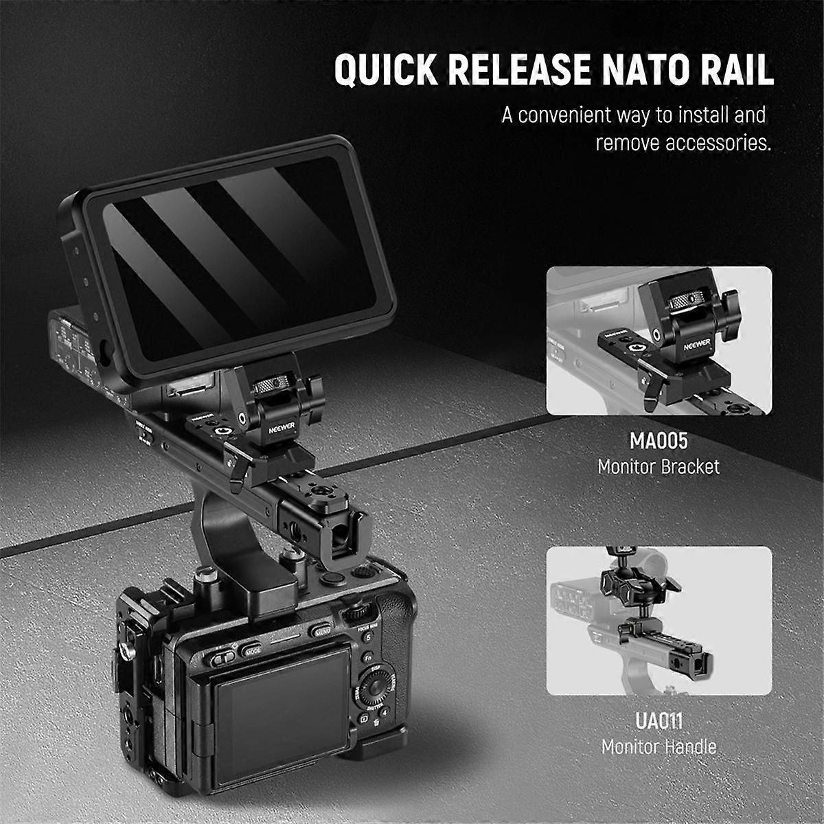 Extension Handle Rig XLR Camera for FX3/FX30 Camera Extension with Rail ...