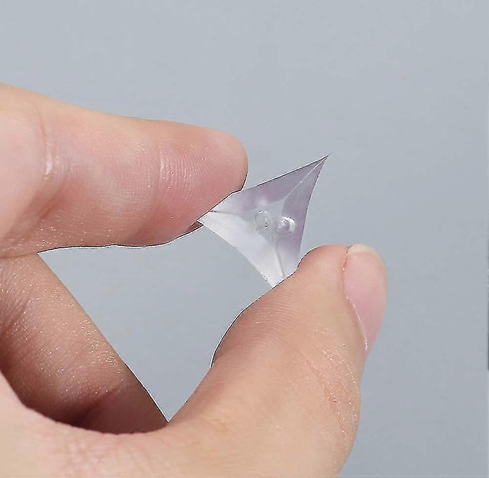 100 Pack Clear Stair Inside Corner Dust Guards Decorative Triangle ...