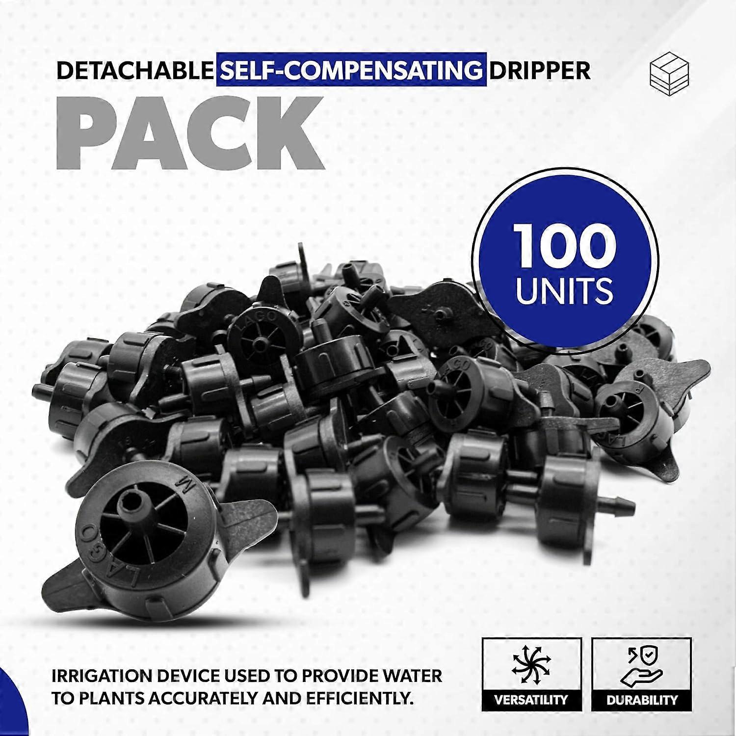 Self-Compensating Dripper | 8 L/h | Pack 100 | Drip Irrigation ...
