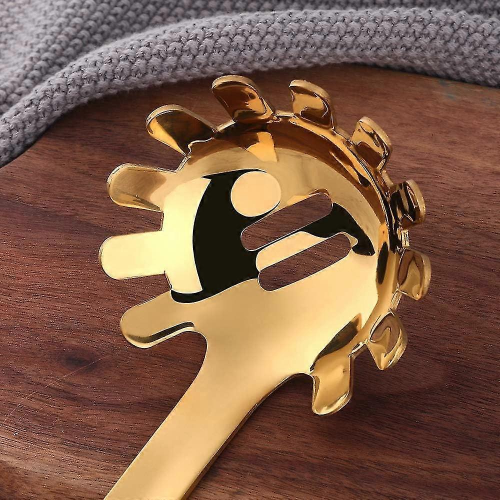 Stainless Steel Pasta Spoon: Spaghetti Server Fork & Noodles Ladle ...