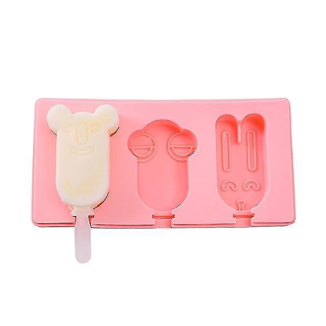 Gelatieri fai da tè animali forma silicone gelato stampo con bastoncino ...