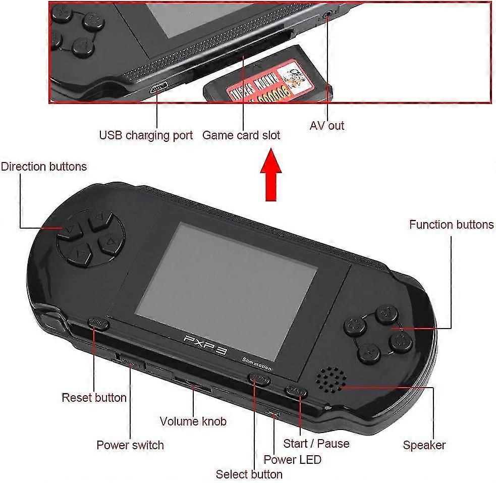 Pxp3 16bit Retro Games Portable Console | Fruugo SE