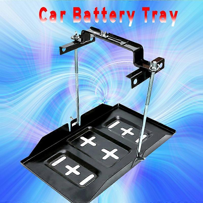 Car Battery Hold Down Clamp Kit 27cm Rack Black Stable Holder ...