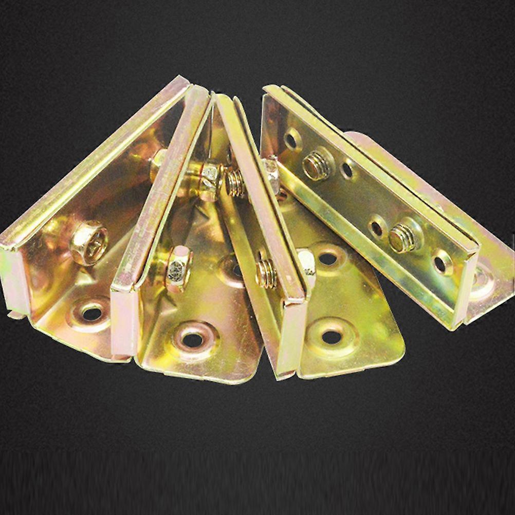 4 Pcs Metal Bed Frames Bed Attachment Bracket Metal Stand Gate Hinge ...