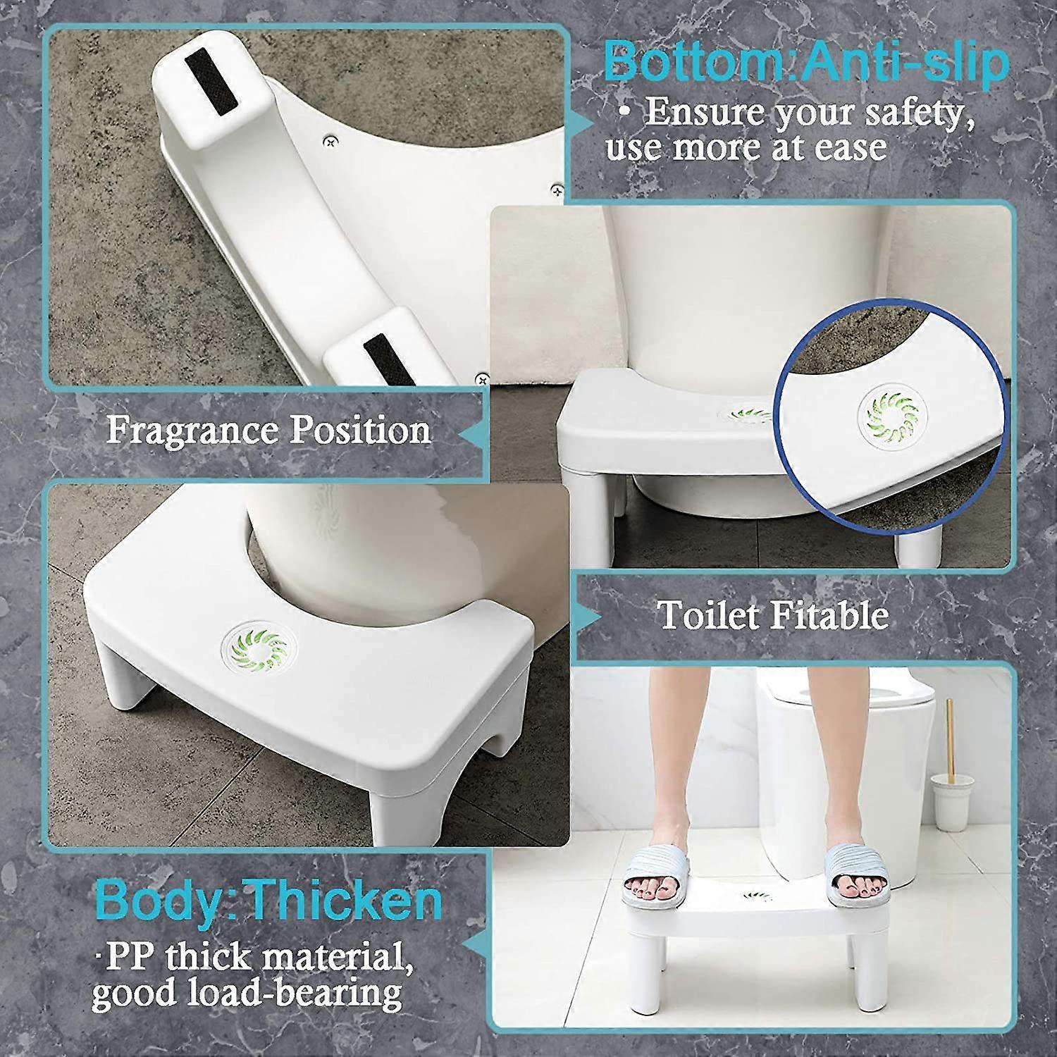 Poop Stool Adult, Toilet Stool, Sturdy Toilet Step Stool, Bathroom ...
