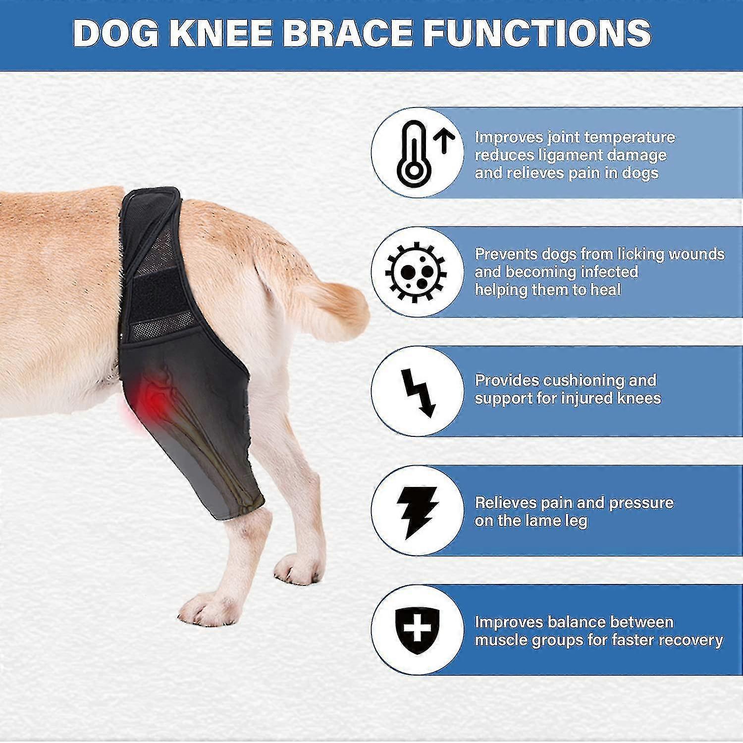 Dog Knee Brace,dog Leg Brace Hip Support Brace For Cruciate Ligament ...