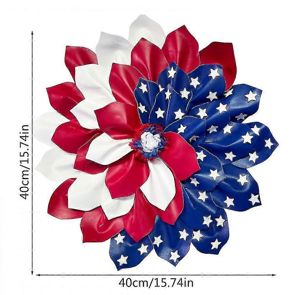 Shxx 4th Of July Independence Day Wreath 16in Patriotic Decorations ...