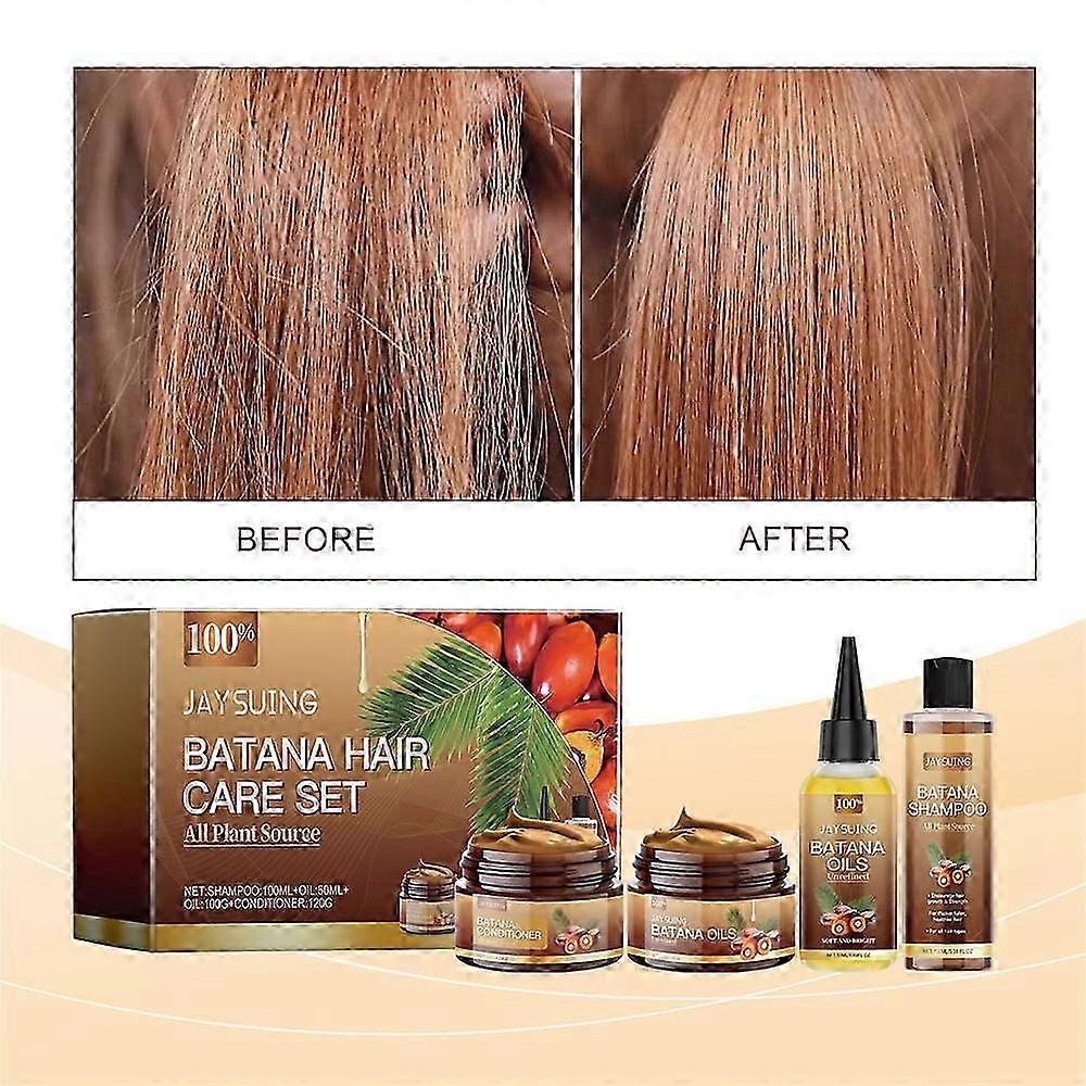 4pcs Pure Batana Oil Hair Growth Set Honduras Batana Anti Hair Loss ...