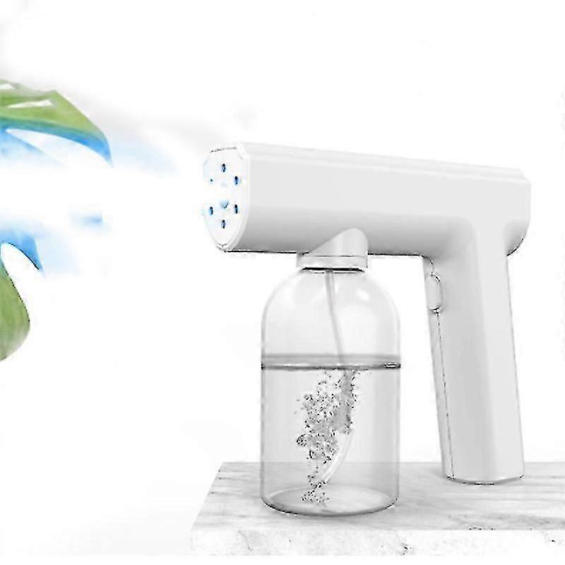 Nano Spray Disinfection Gun Charging Portable Blue Light Atomizing Gun ...