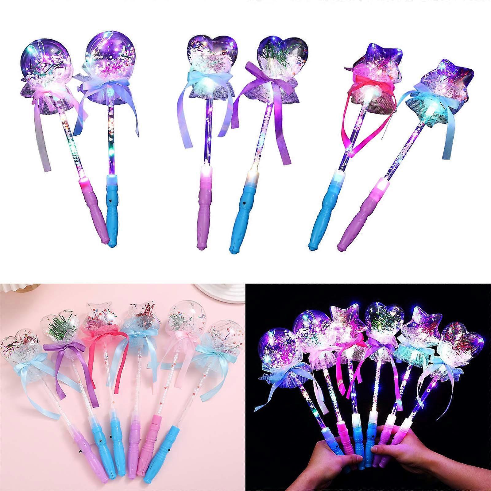 10PCS Flashing Magic Sticks LED Stick Princess Wand Stage Props ...