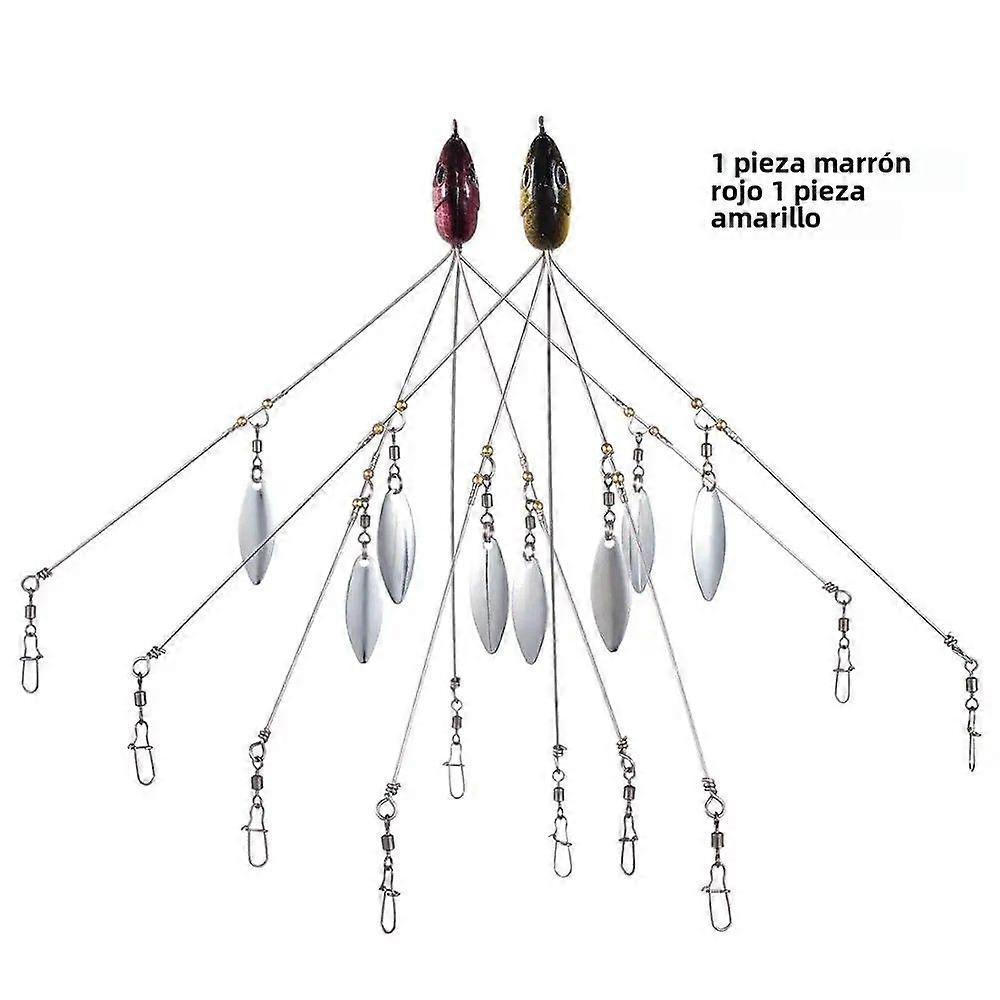 Bassdash Umbrella Fishing Rig 5 Arm Alabama Rig Head Sinking Jig Group ...