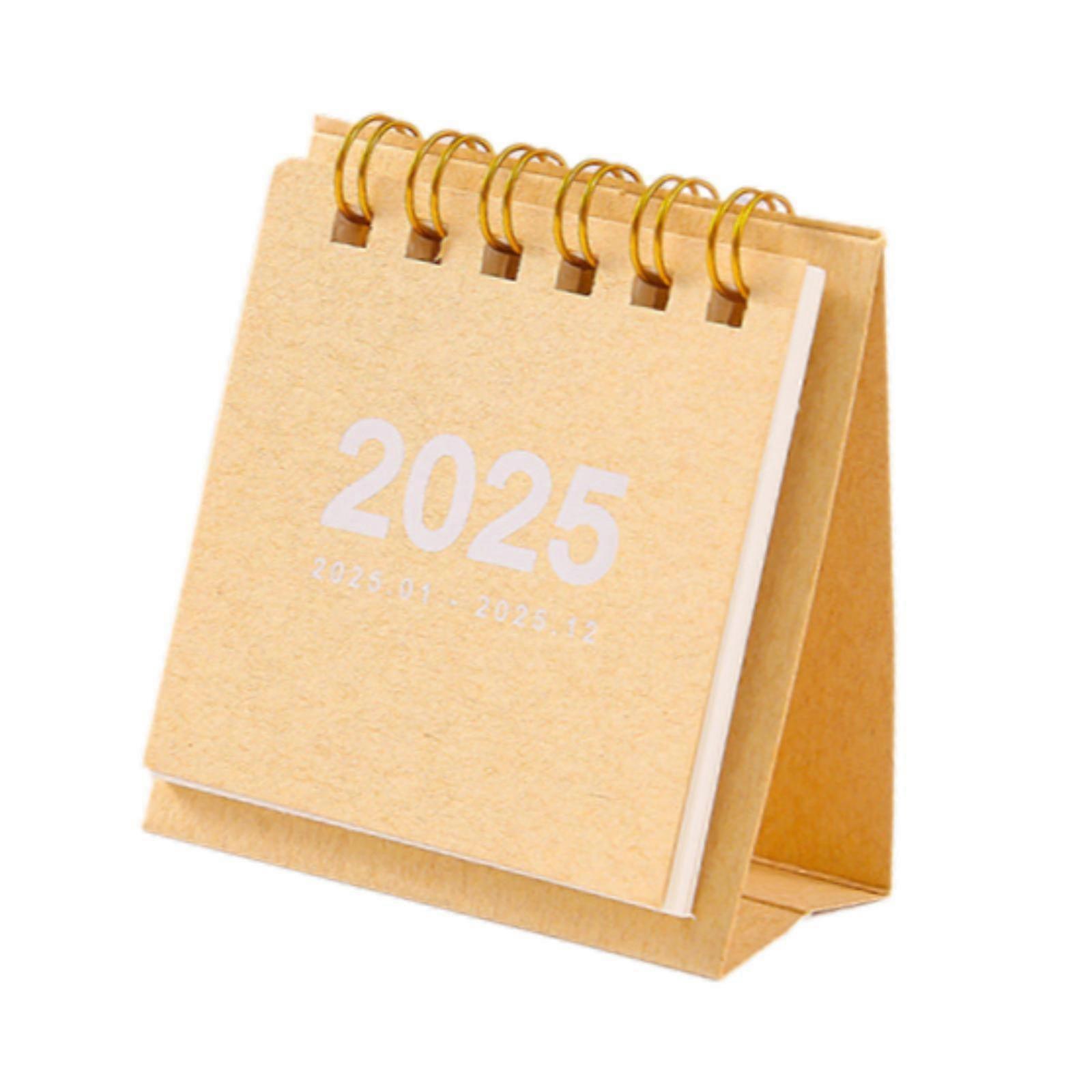 Small Desktop Calendar Flip Calendar Versatile Efficient 2025 Mini ...