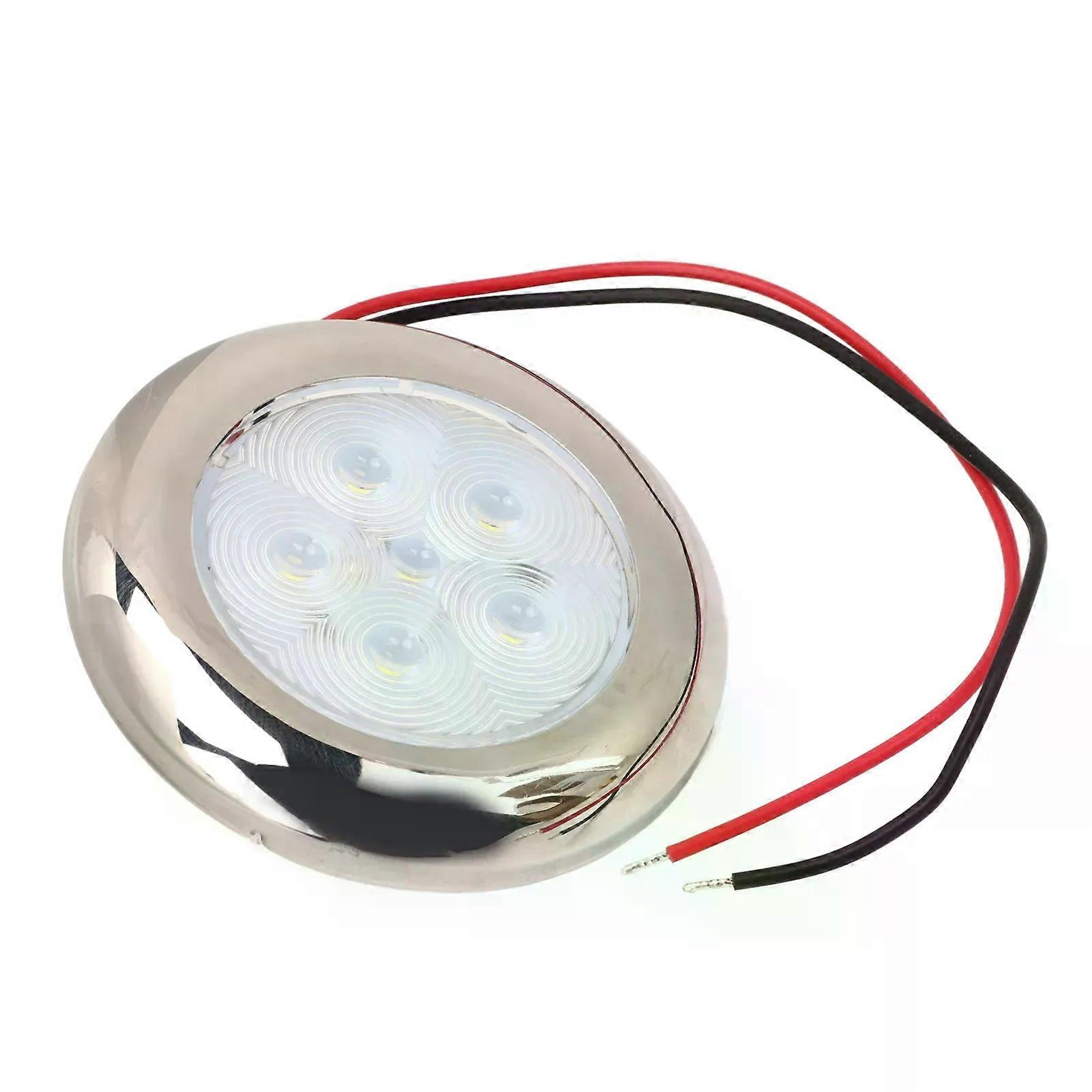 Boat Cabin Light 12V RV LED Ceiling Dome Light IP65 Waterproof White ...