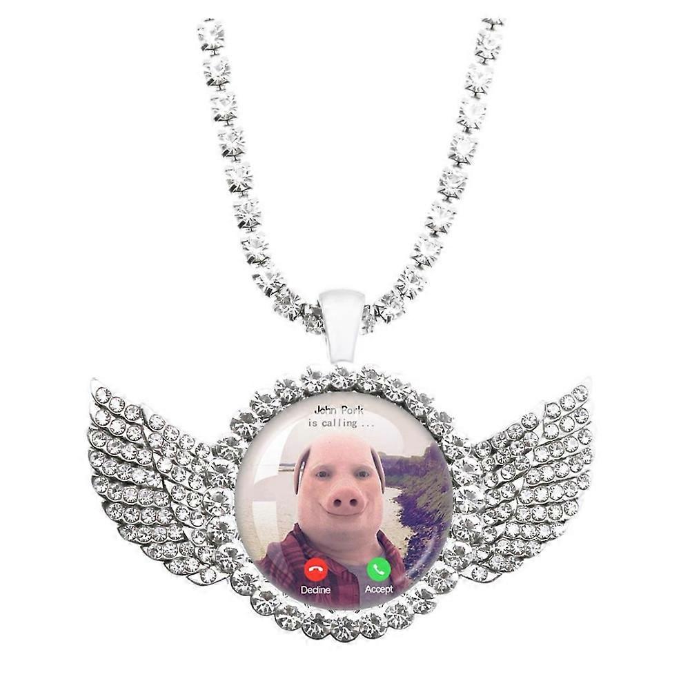 John Pork is Calling Answer Call Phone Funny Pig Lover Graphic ...