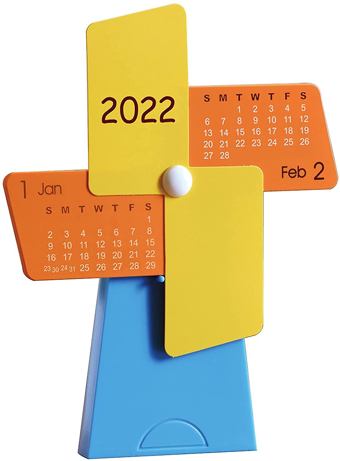 2022 Bureau kalender / penhouder unieke windmolen vorm staande ...