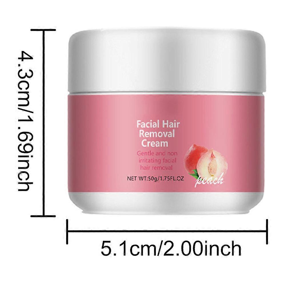 Gentle Facial Hair Removal Cream for Women 50g Non-Irritating Hair ...