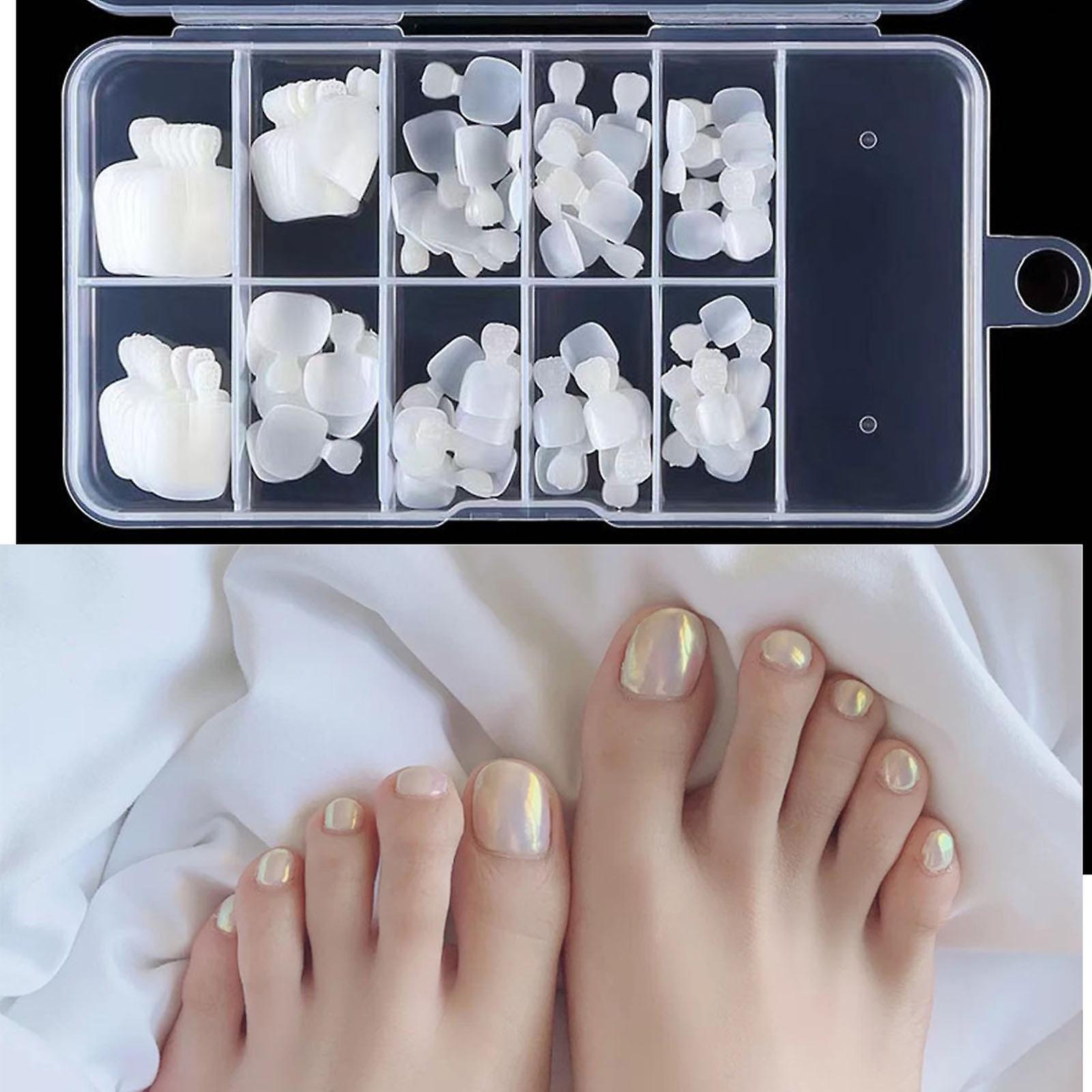 False Toenails 100pcs Toe Nails For Acrylic Tips Full Cover Press On ...
