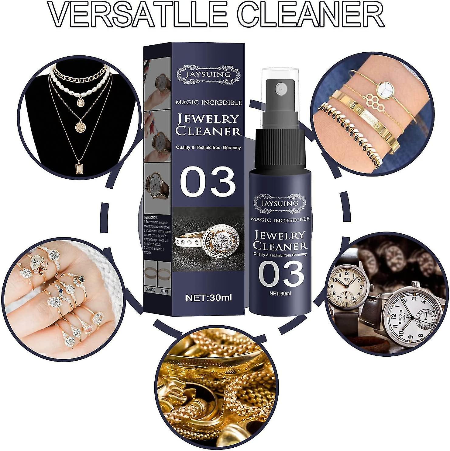 Jewelry Cleaner Solution, Jewelry Cleaner Spray, Instant Shine Jewelry ...