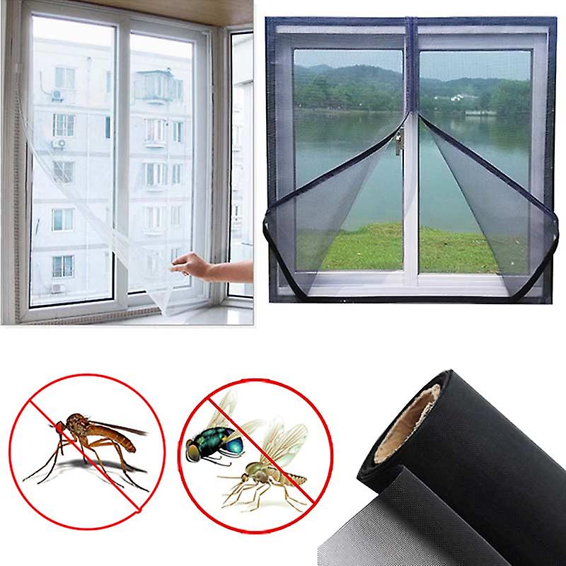 Self-adhesive Window Screen DIY Simple Anti-Mosquito Screen Window ...