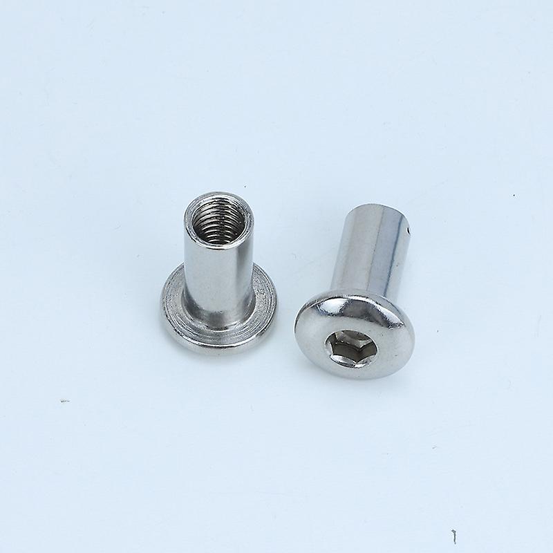Stainless Steel Lock Nuts - M8 Hex Internal Thread, Flat Head ...