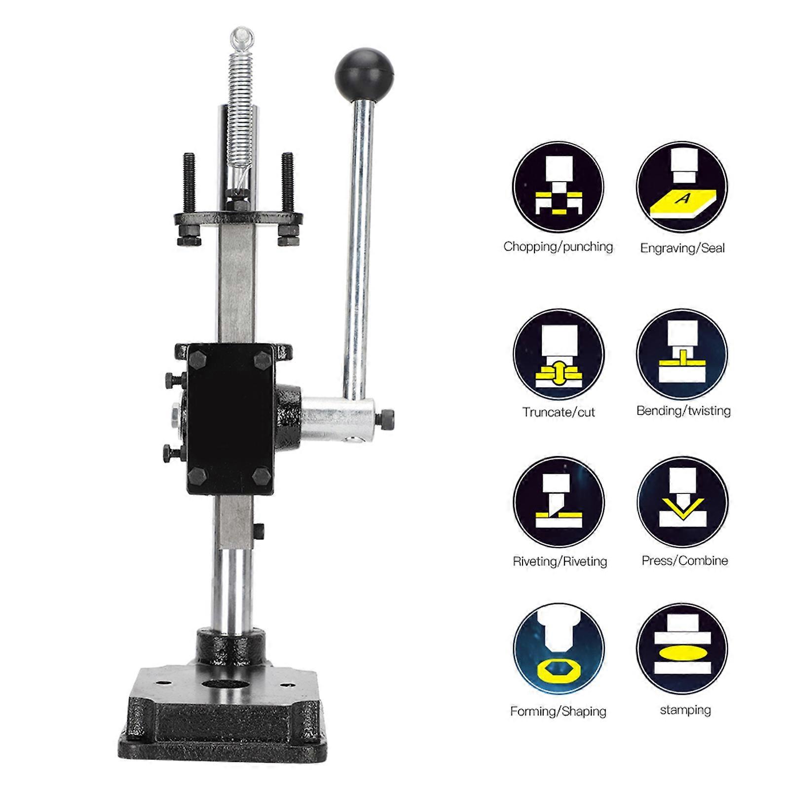 Mini Manual Punching Machine Hand Use Chopping Silent Leather Stamping ...