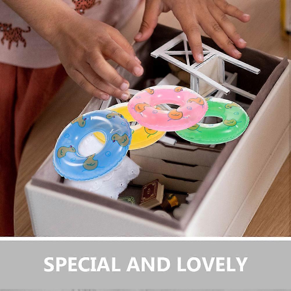 20pcs Mini Swimming Rings Model Decorative Small Swim Rings Tiny Swim ...