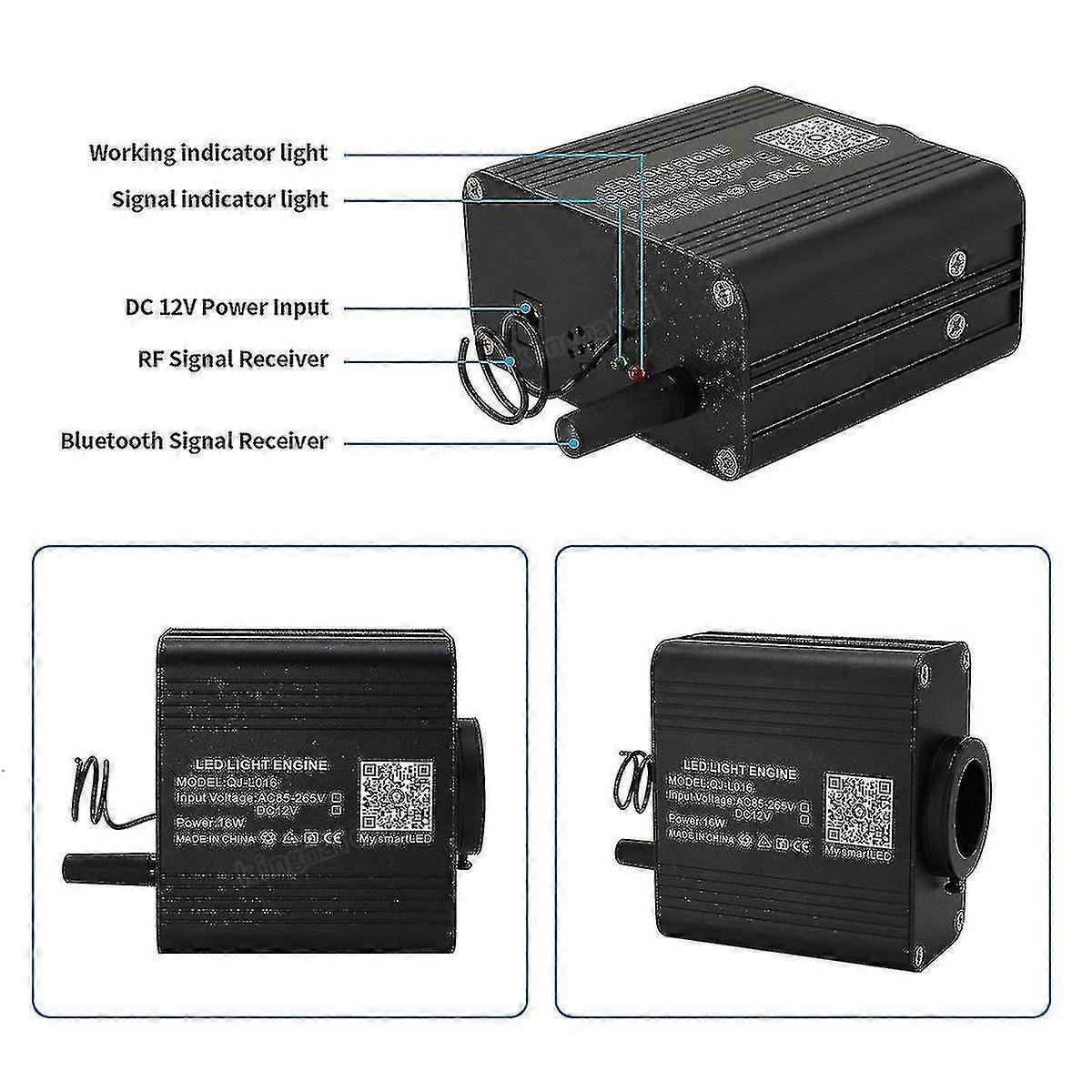 16w Twinkle Rgbw Fiber Optic Star Ceiling Lights Kit Smart App Sound ...