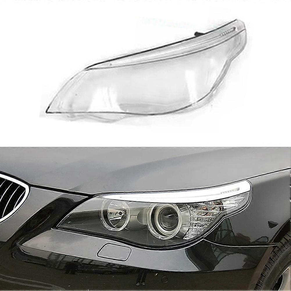 Car Headlight Lens Glass Lampcover Cover Lampshade Bright Shell for E60 ...