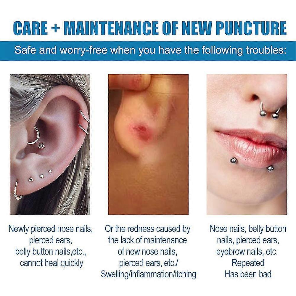 2st piercing bula lättnad, läka, krympa, ta bort keloider knölar ...