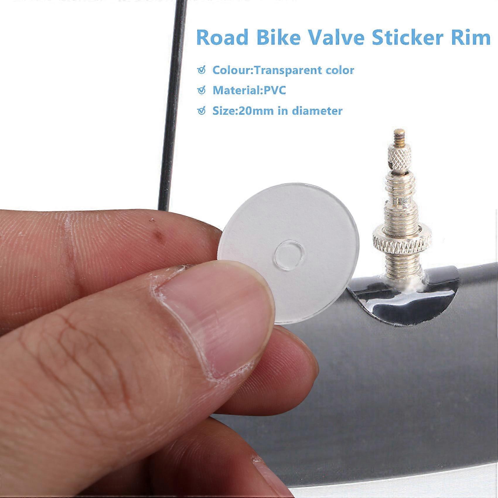 30Pcs/Set Bike Presta Valve Sticker Rim Protection Gas Nozzle Glue Pad ...