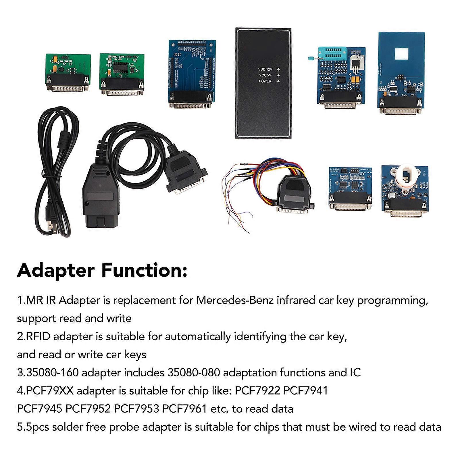 ECU Key Programmer Diagnostic Scanner Mileage Adjustment Car Key Read ...