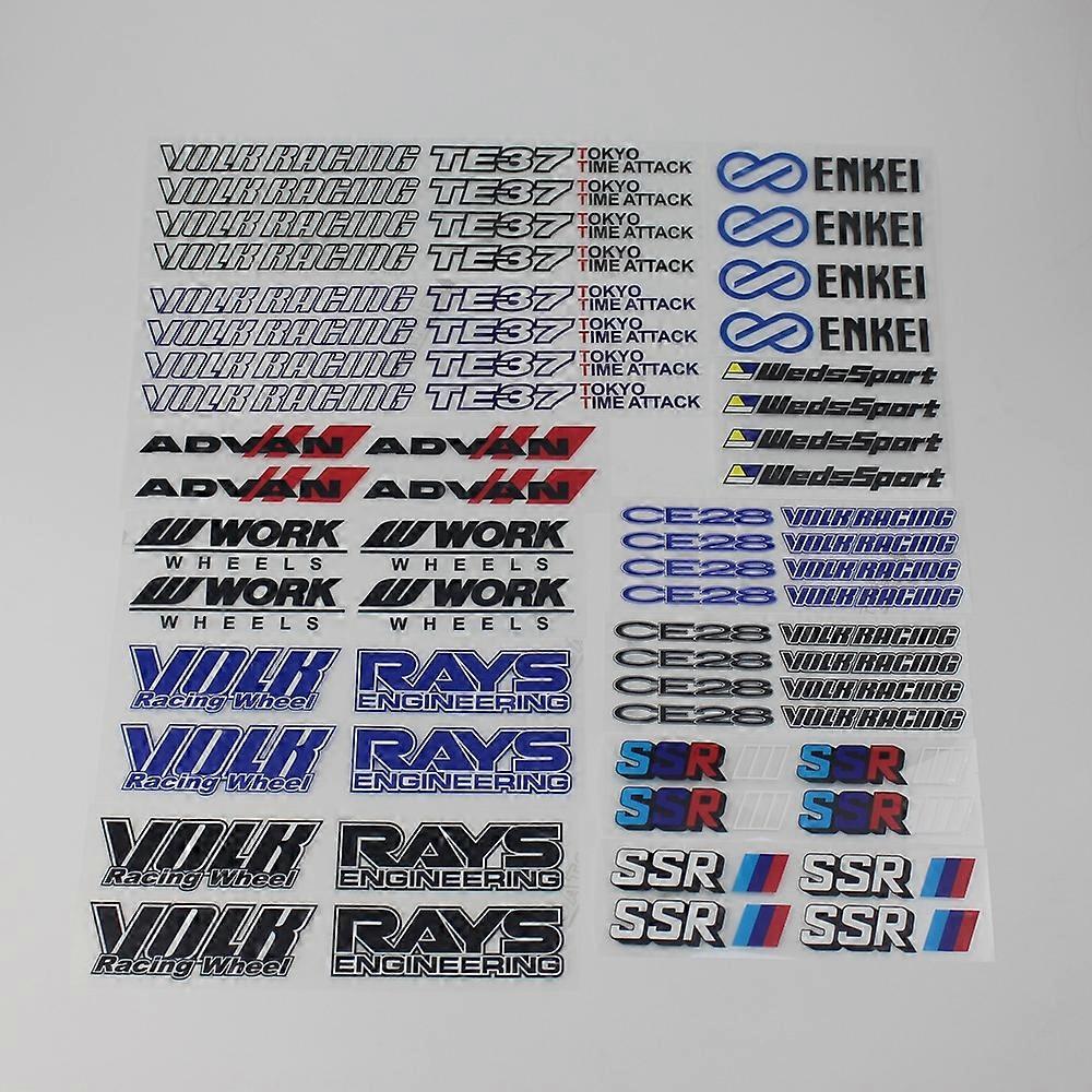 Whole car styling rim sticker RAYS VOLK TE37 CE28 RACING WORK ADVAN ...