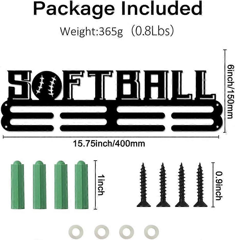 Softball Medal Holder Display Softball Sturdy Steel Metal Trophy Hanger ...