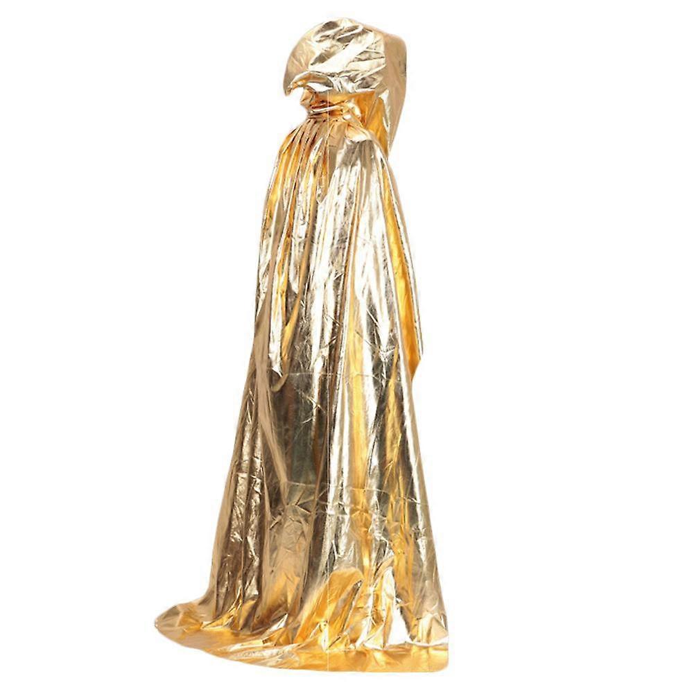 Hooded Cloak Medieval Witch Robe Cape Floor-length Halloween Costume ...