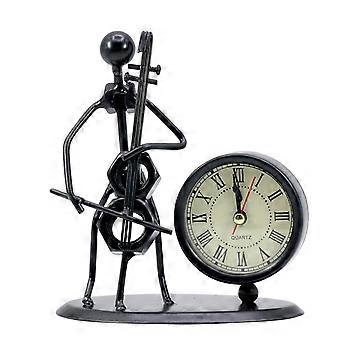 Creative Wrought Iron Musical Instrument Villain Clock Wrought Iron ...