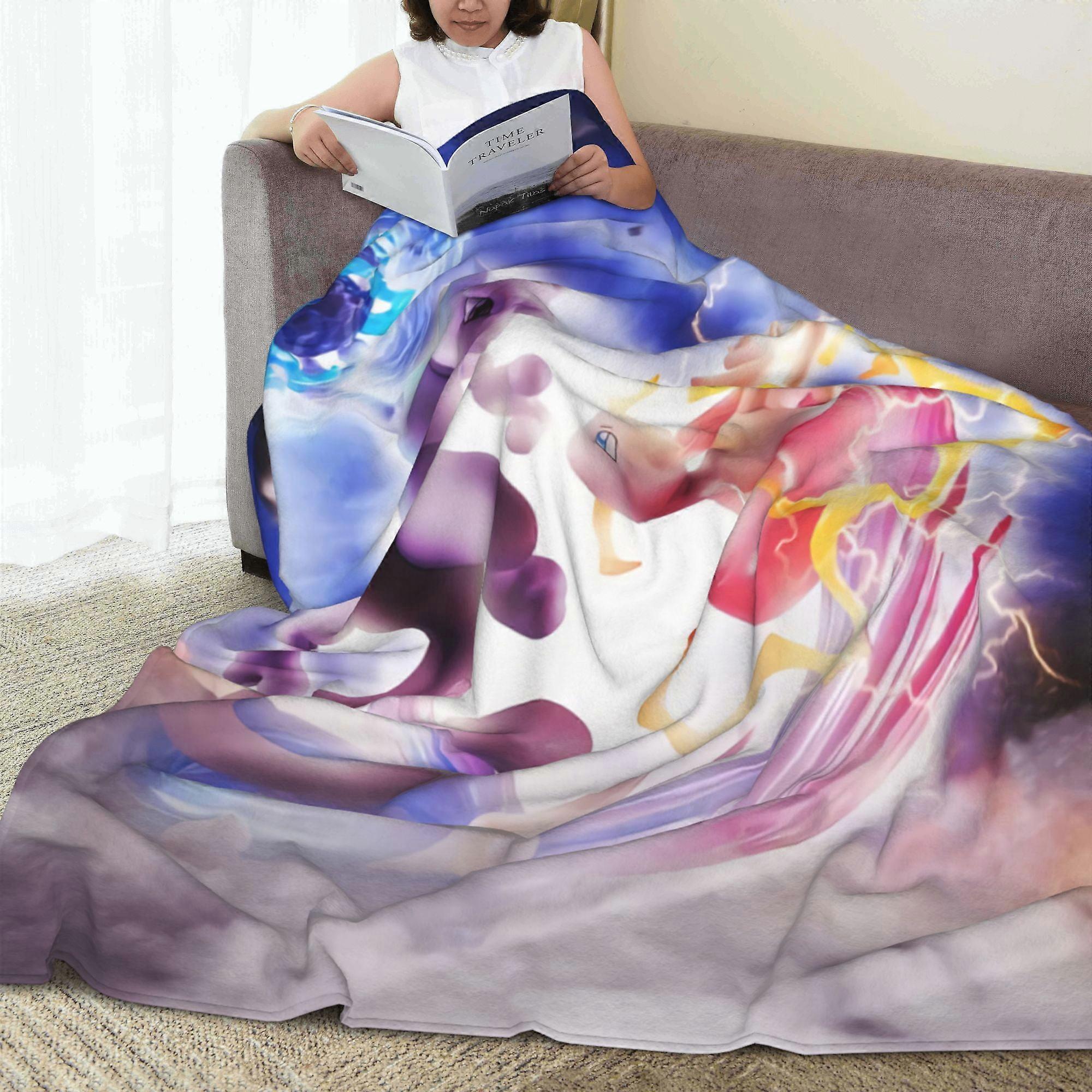 Mewtwo Cartoon Blanket for Kids Teenager Adult, Ultra Soft Cozy Luxury ...