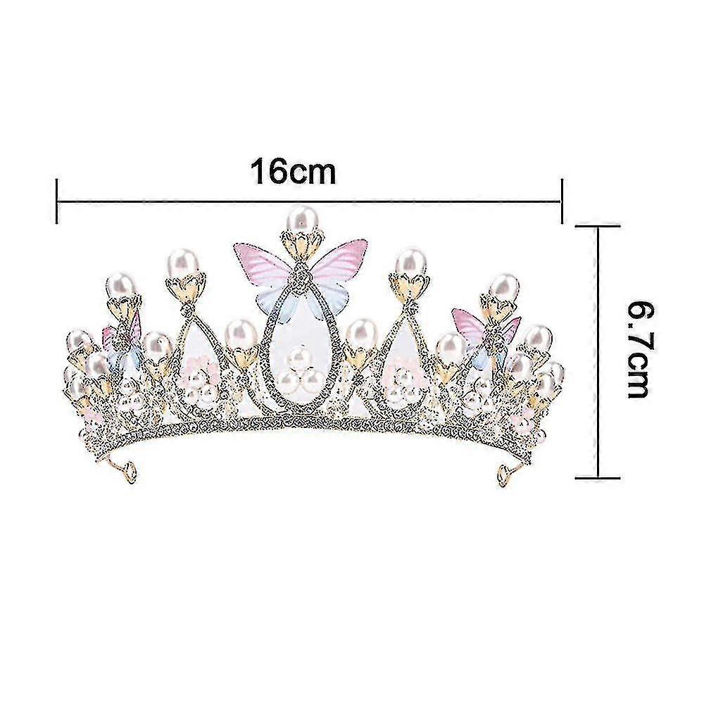 Princess Tiaras For Girls,birthday Crown For Girls Butterfly Princess ...