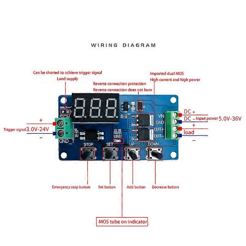 Deek-Robot DDC-432 Dual MOS LED Digital Delay Controller | Fruugo UK